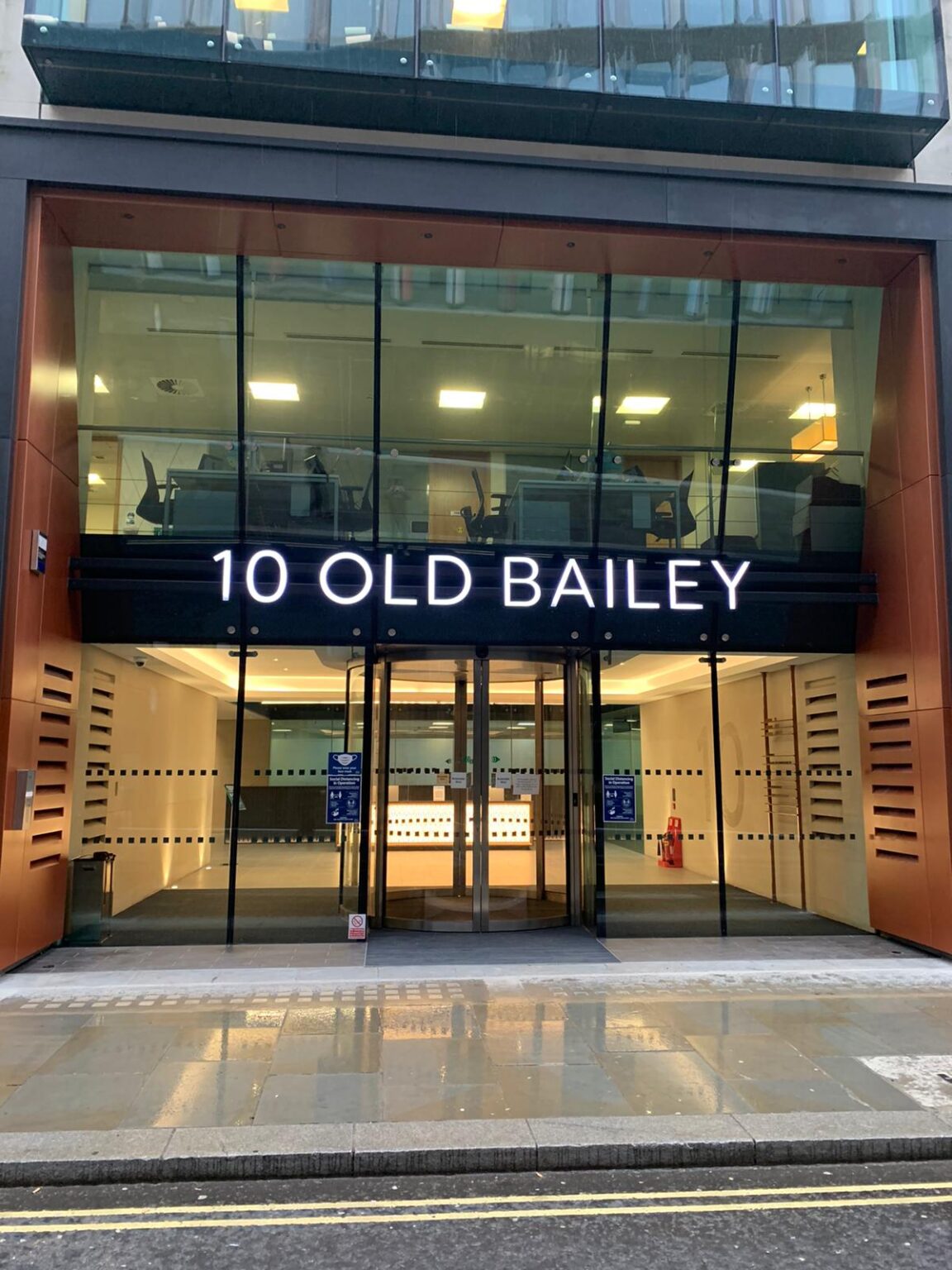 10 Old Bailey | Rimex Cladding | Illuminated Signage